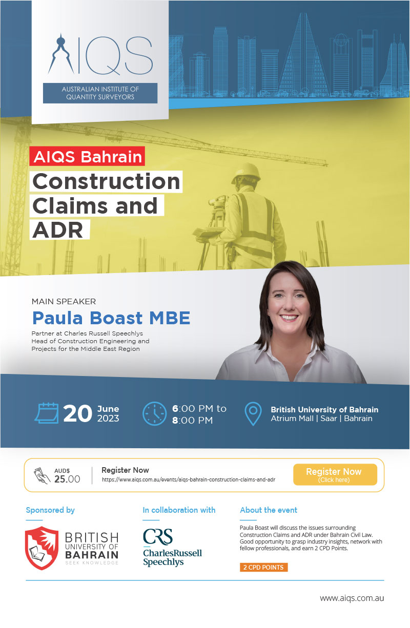 AIQS CPD event in Bahrain – Hasan Al Zabeel